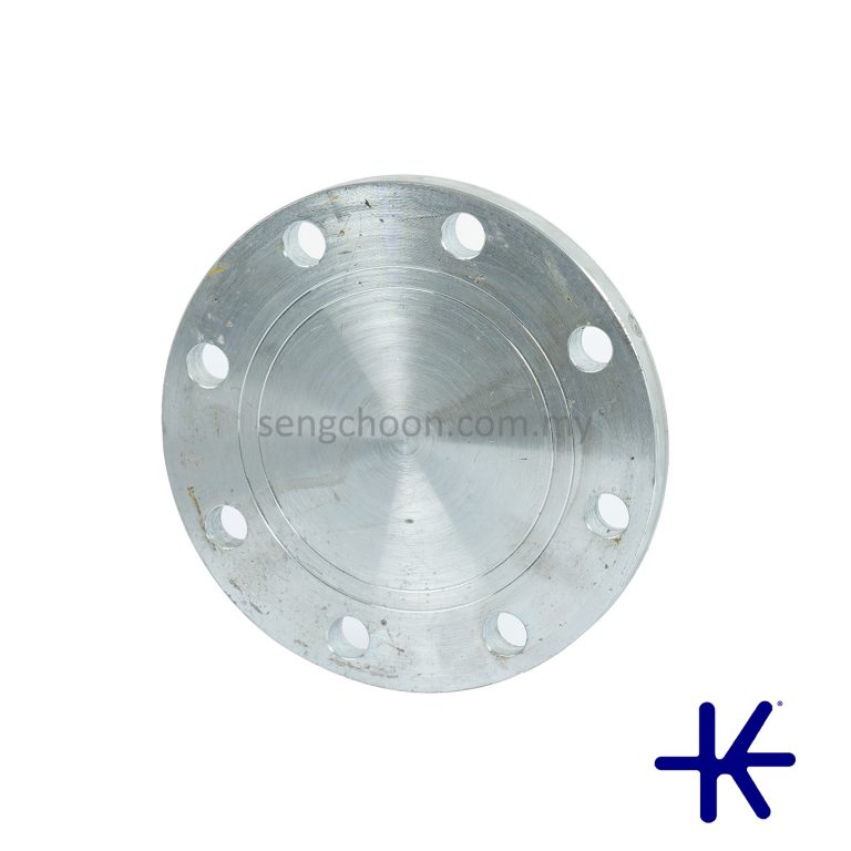 KINKO ZINC PLATED FORGED MILD STEEL ANSI #150 BLIND FLANGE (SOFF) - sengchoon