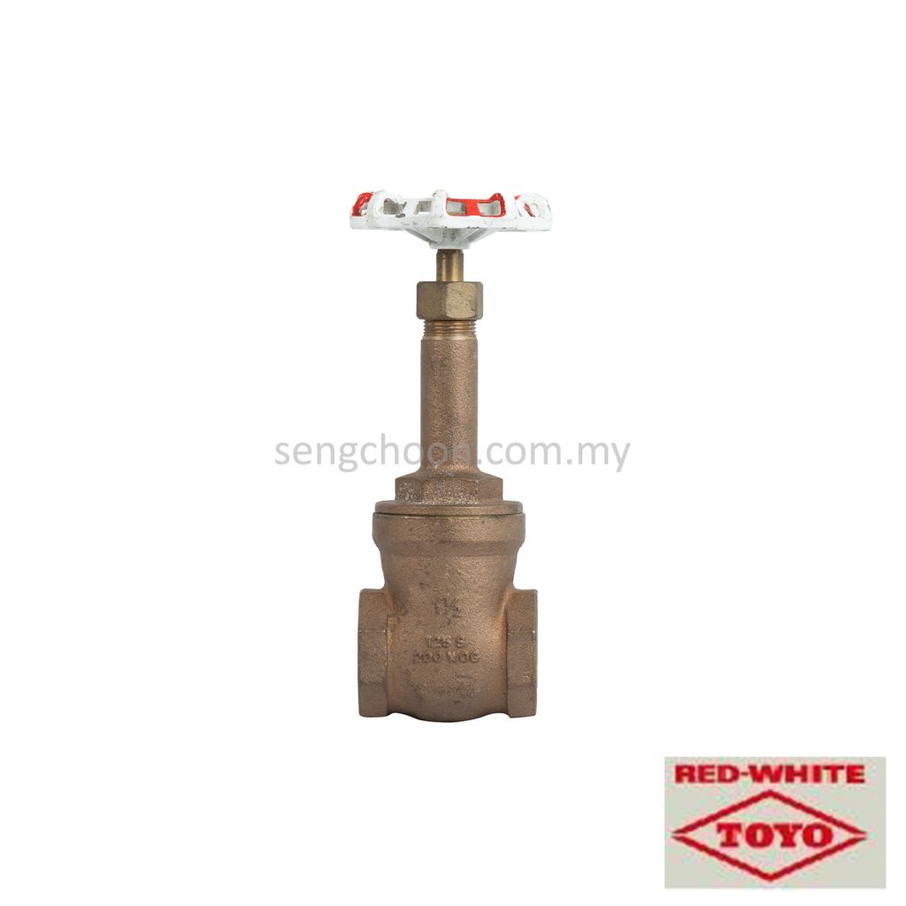TOYO CAST BRONZE RS GATE VALVE BSPT THREADED END , CLASS 125, FIG.208A ...