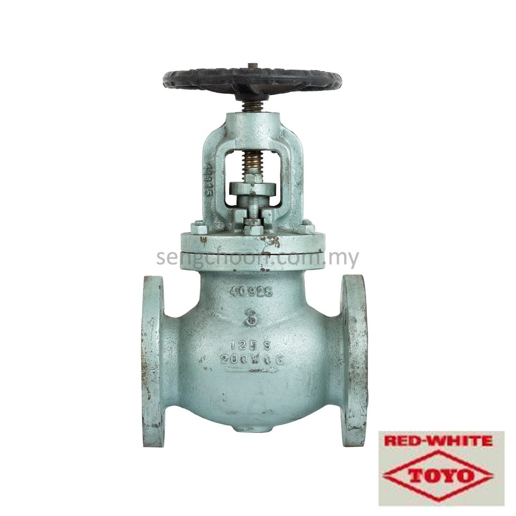 _TOYO CAST IRON GLOBE VALVE FLANGE END ANSI150 , CLASS 125, FIG.400 ...